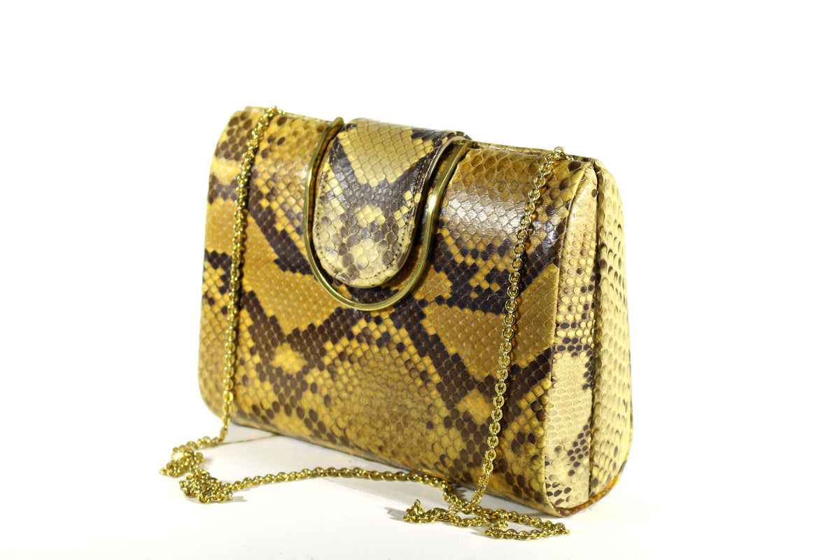 VARON python clutch – Vintage Carwen
